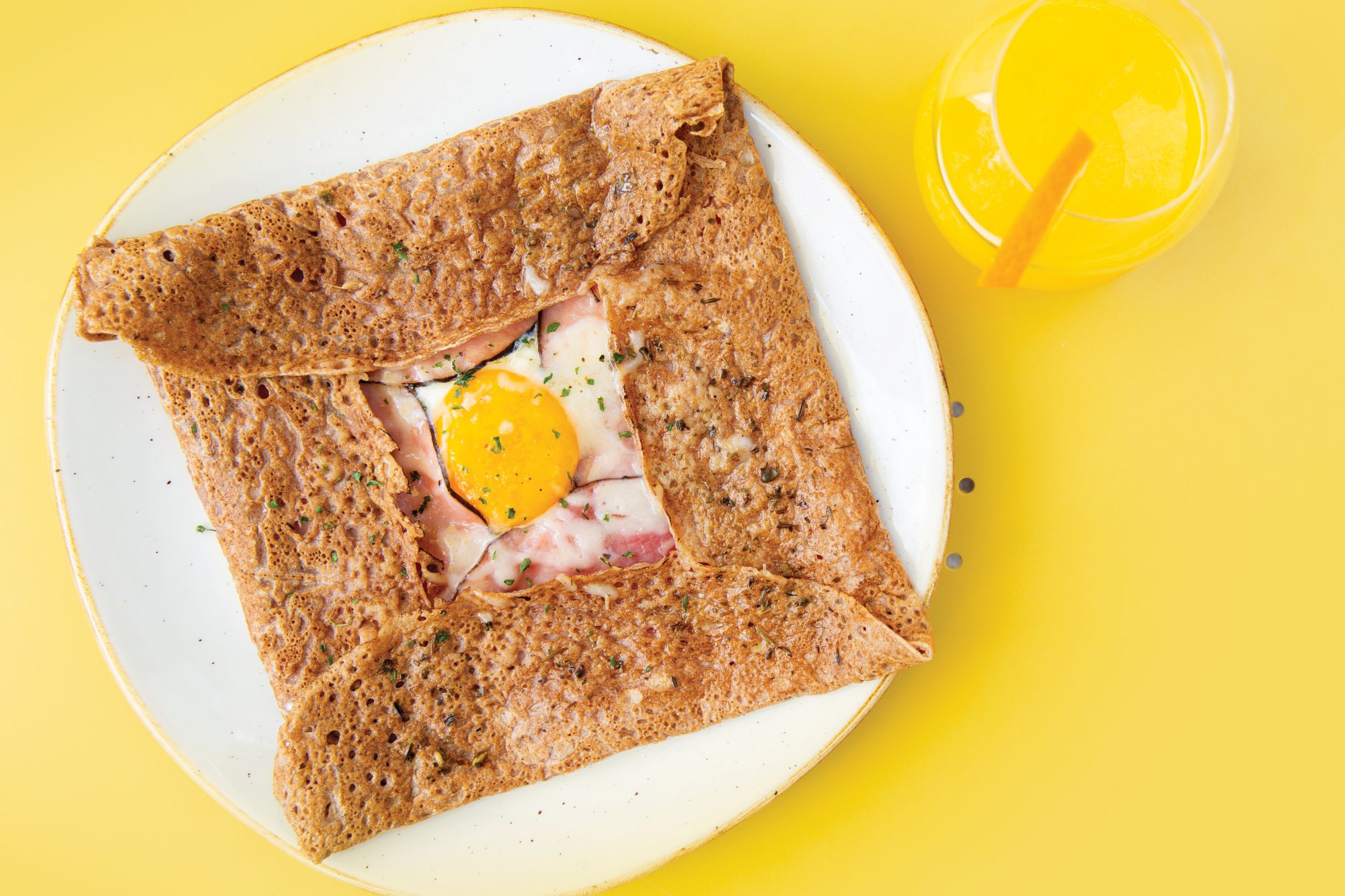 Galette “La Complète” au Sarasin (Gluten Free Buckwheat Crêpe) - Look ...